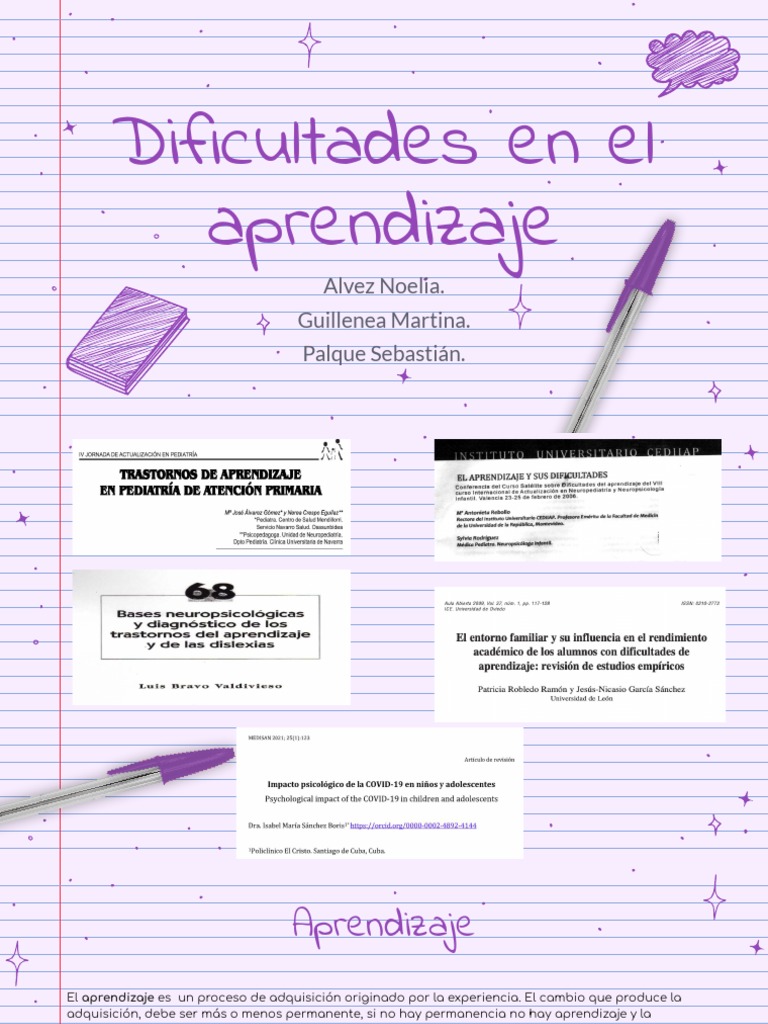 Trastornos Del Aprendizaje | PDF | Aprendizaje | Desorden hiperactivo y ...