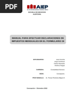 Instrucciones para llenar el Formulario 29 (F29) de declaración mensual ...