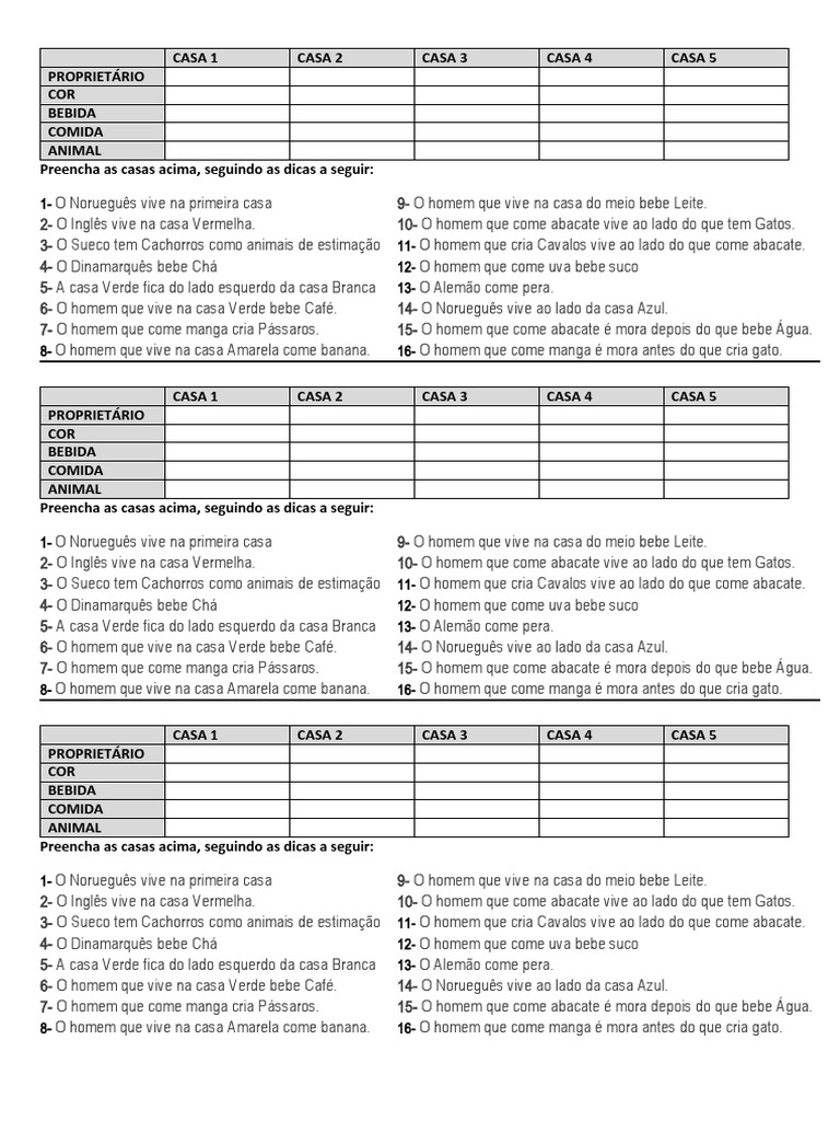 Enigma Das Cinco Casas | PDF | Gatos