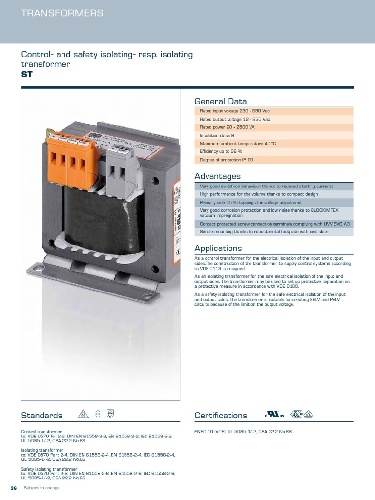 Block-ST EN | PDF | Alternating Current | Transformer