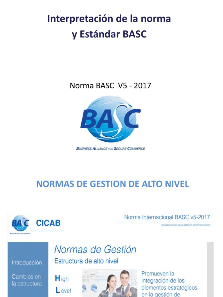 INTERPRETACION NORMA BASC VERSION 5 2017 | PDF | La seguridad informática | Seguridad