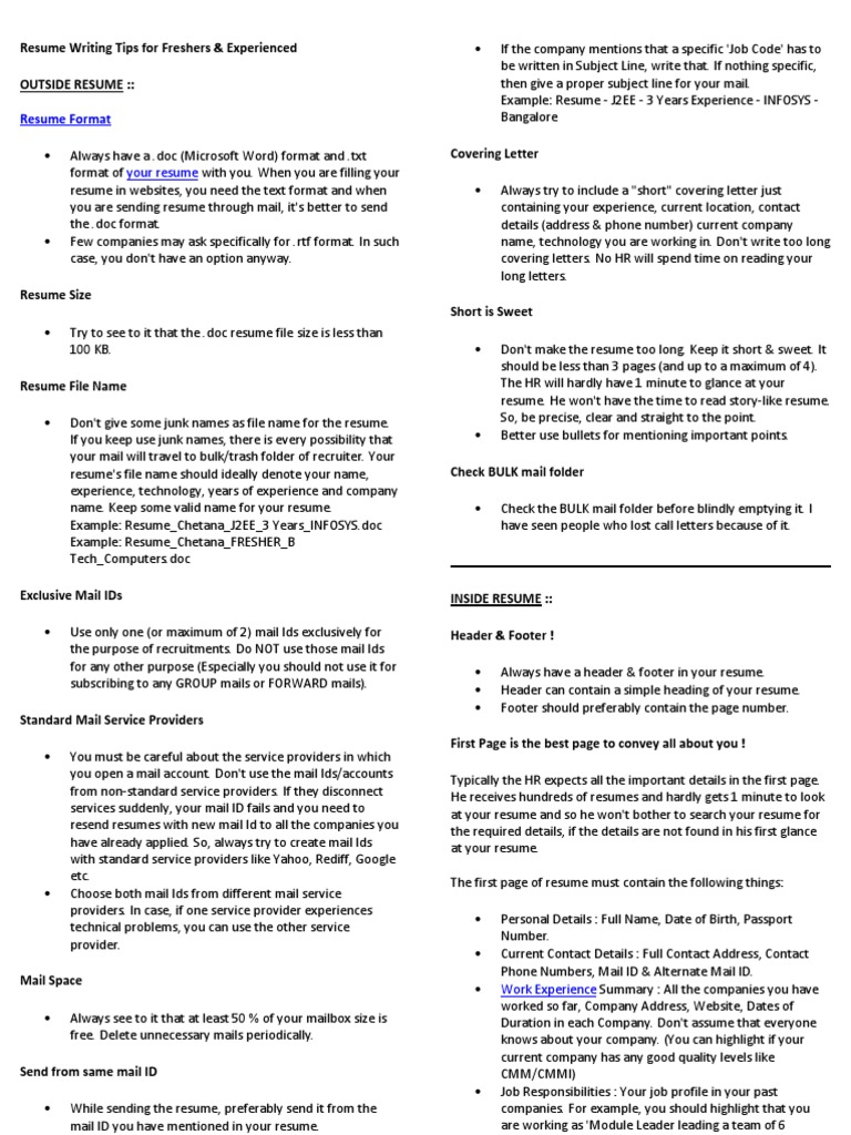 Infosys All | PDF | Résumé | Mail