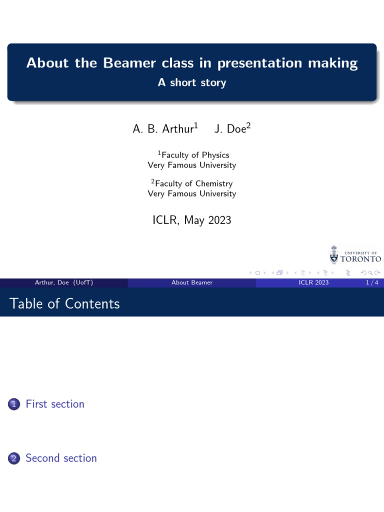 Beamer Class in Presentation Making | PDF | Technology & Engineering