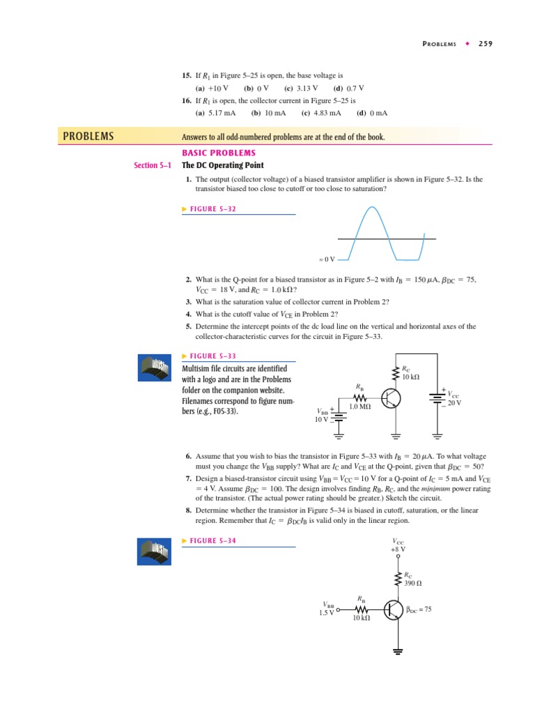 Electronic Devices 9th Edition - CHP 5 Basic Problems | PDF | Bipolar ...