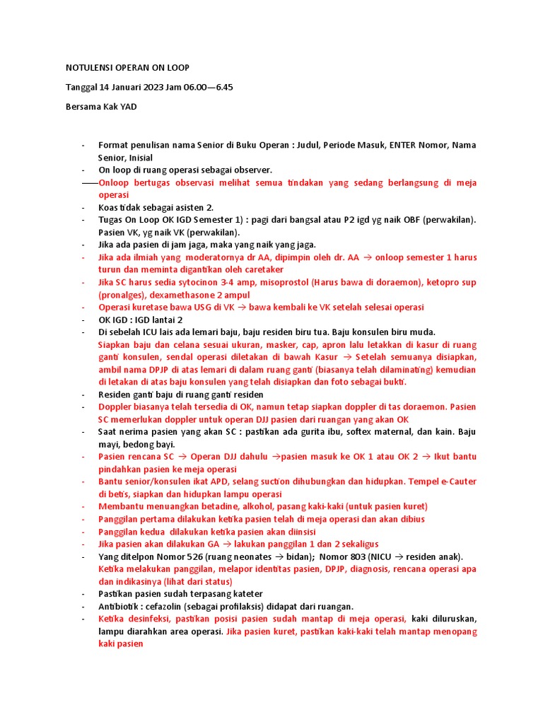 Operan On Loop | PDF