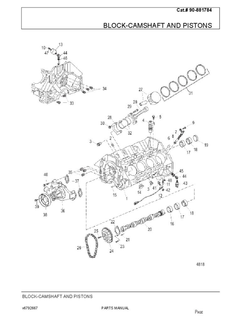 Block-Camshaft and Pistons | PDF | Electrical Connector | Piston