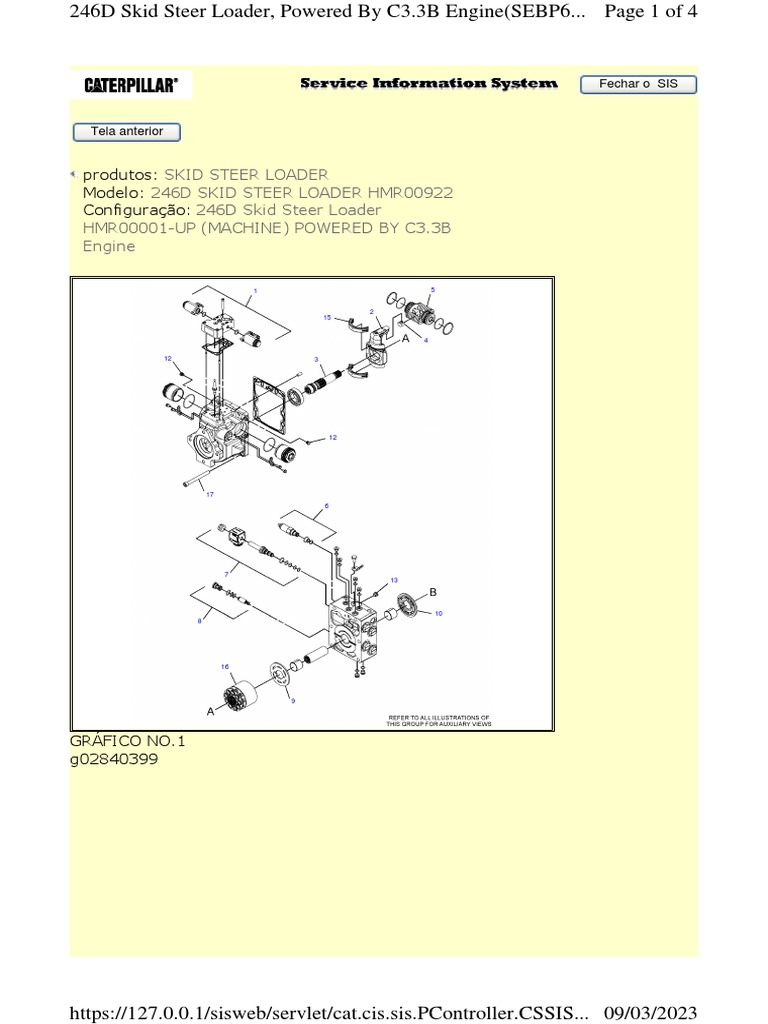 Skid Steer Loader 246D Skid Steer Loader Hmr00922 246D Skid Steer ...