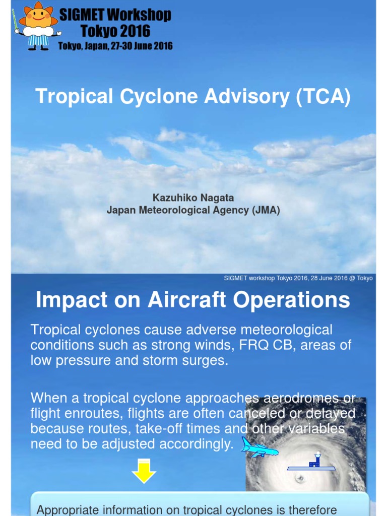 Report - Attachment E1 - JMA Tropical Cyclone Advisory | PDF ...