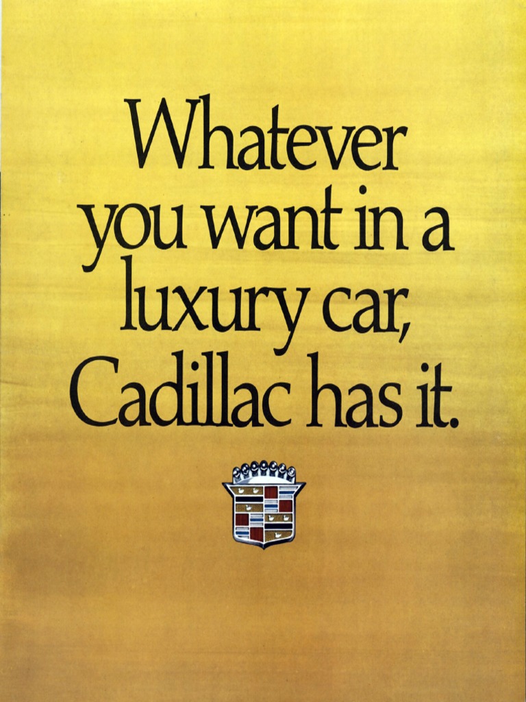 Cadillac - US Full Line - 1976 | PDF