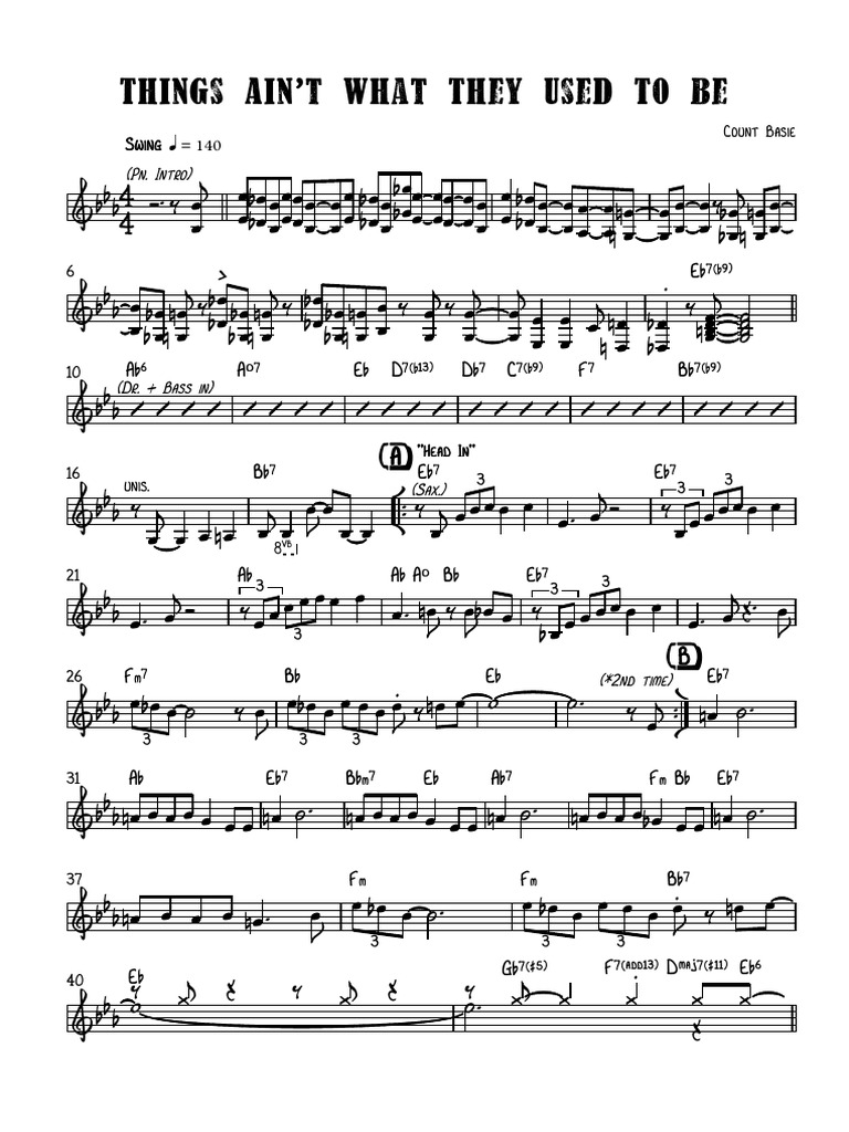 Things Ain't What They Used To Be | PDF