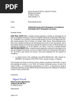 Modelo Carta Retención DGII | PDF