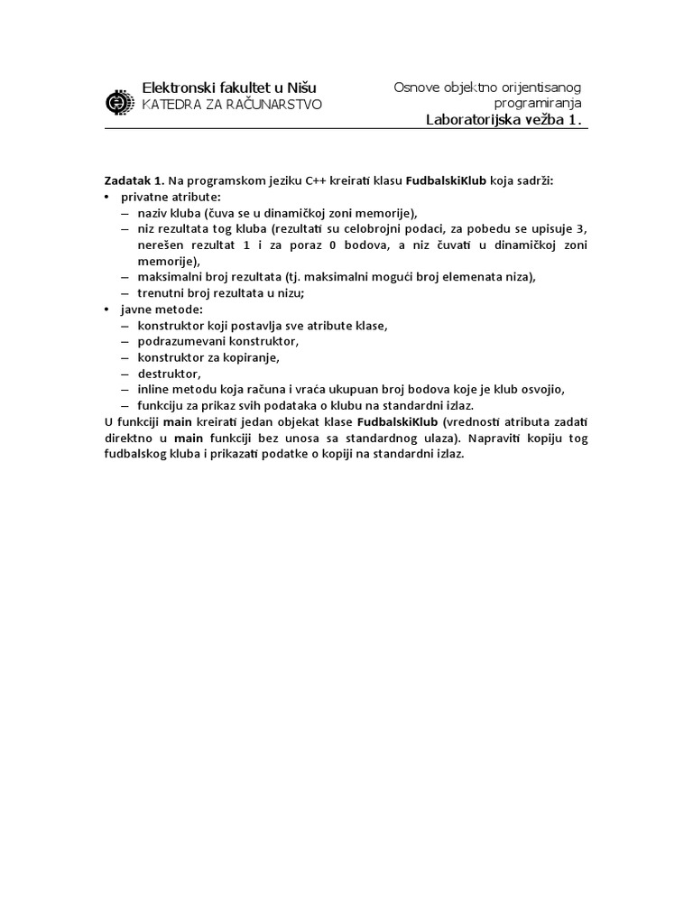 1.lab Vezba - Priprema | PDF