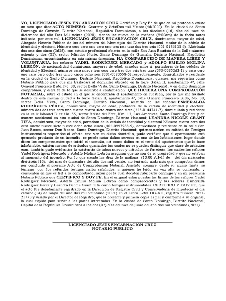 Compulsa | PDF | República Dominicana