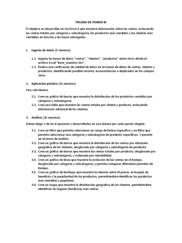 Examen Power BI Vers - 2 | PDF