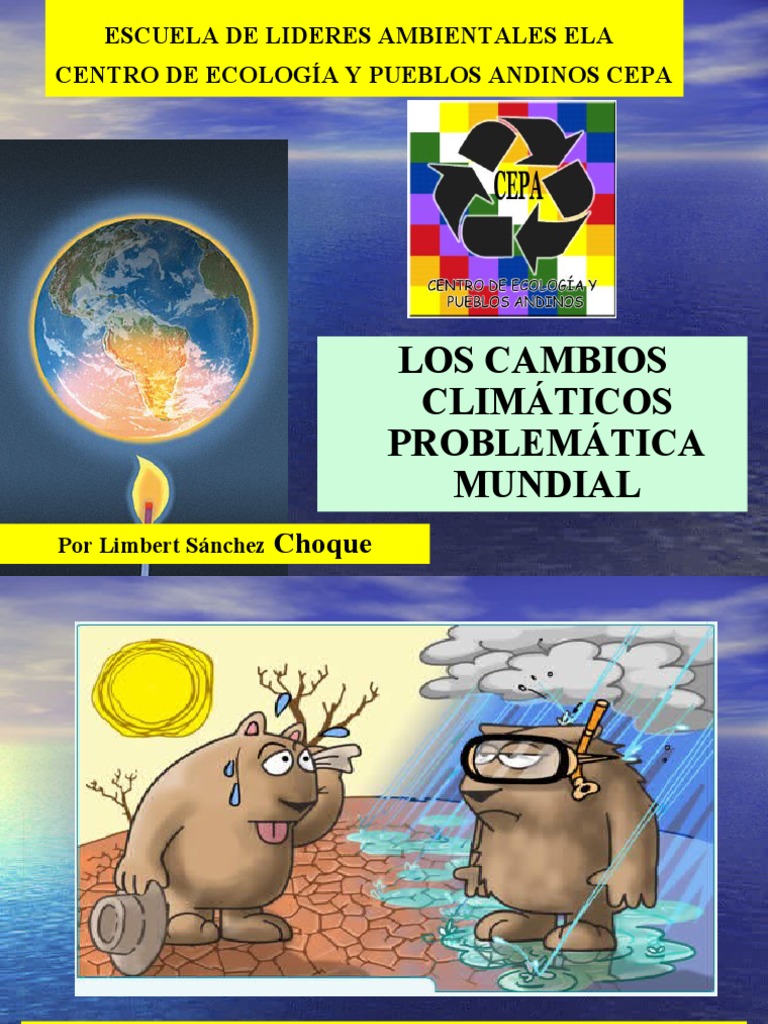 Los Cambios Climáticos Problemática Mundial: Choque | PDF | Gases de ...