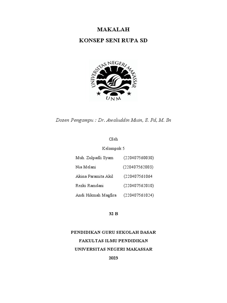 Makalah Seni K.5 | PDF