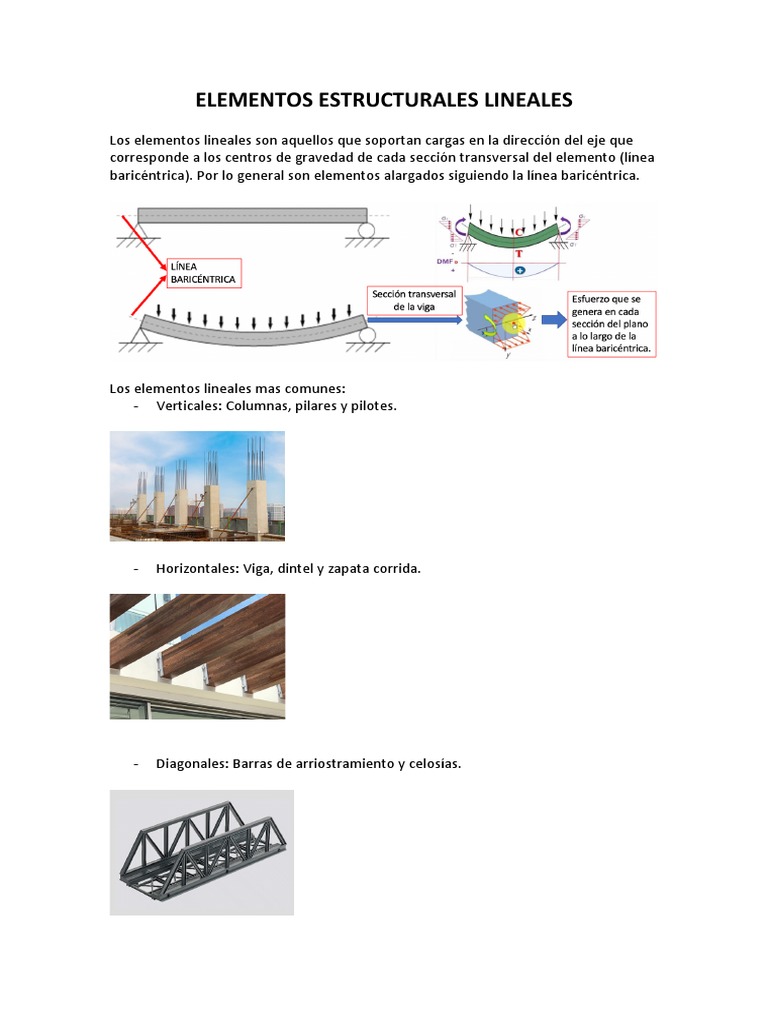 Elementos Estructurales Lineales | PDF