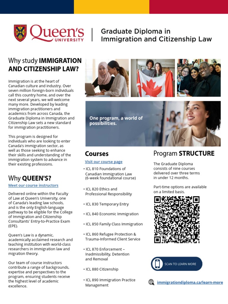 GDipICL Brochure - Final | PDF | Immigration | Tuition Payments