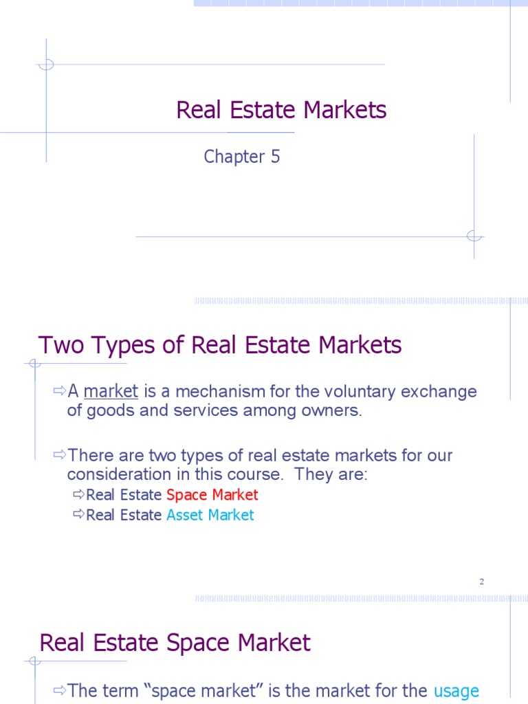 Real Estate Markets Chapter 5 | PDF | Financial Capital | Equity (Finance)