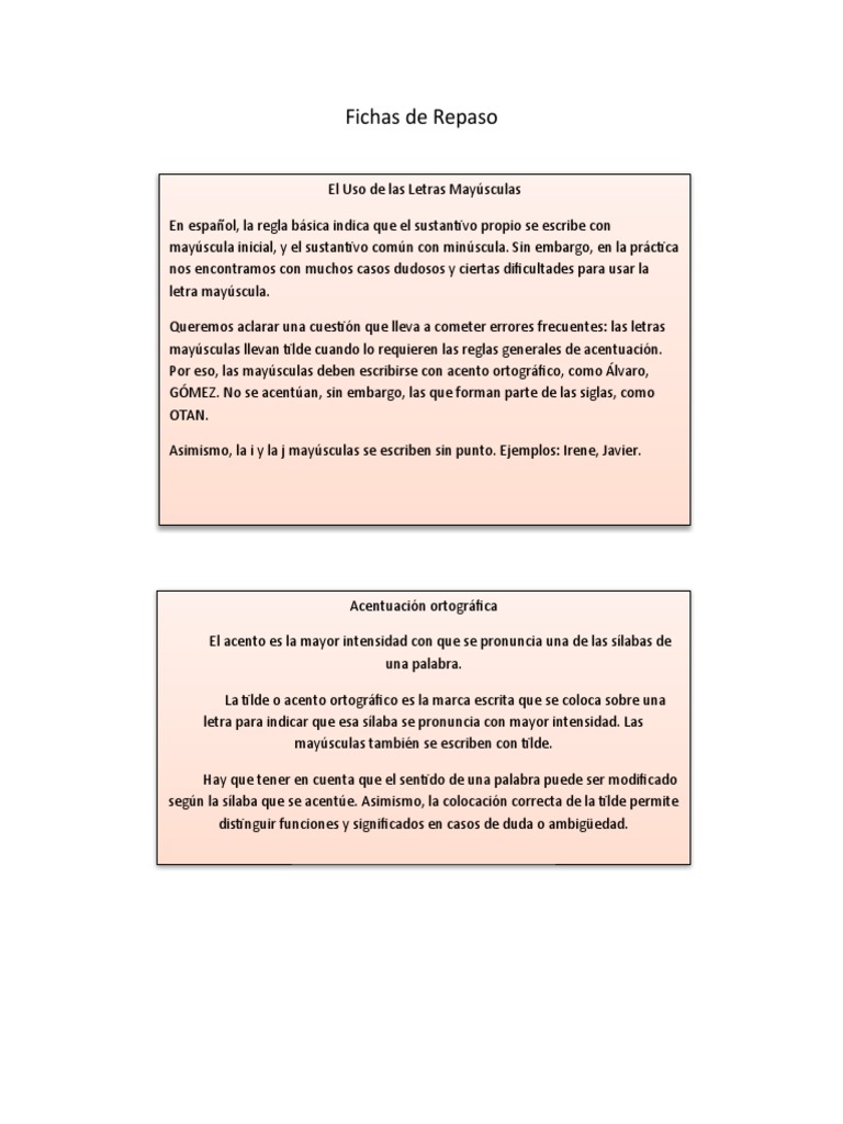 Español Sem 4 | PDF