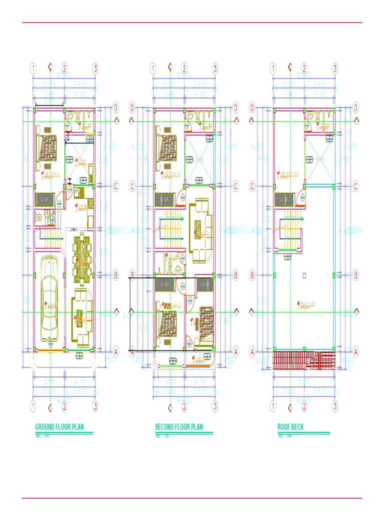 Ground Floor Plan Second Floor Plan Roof Deck | PDF