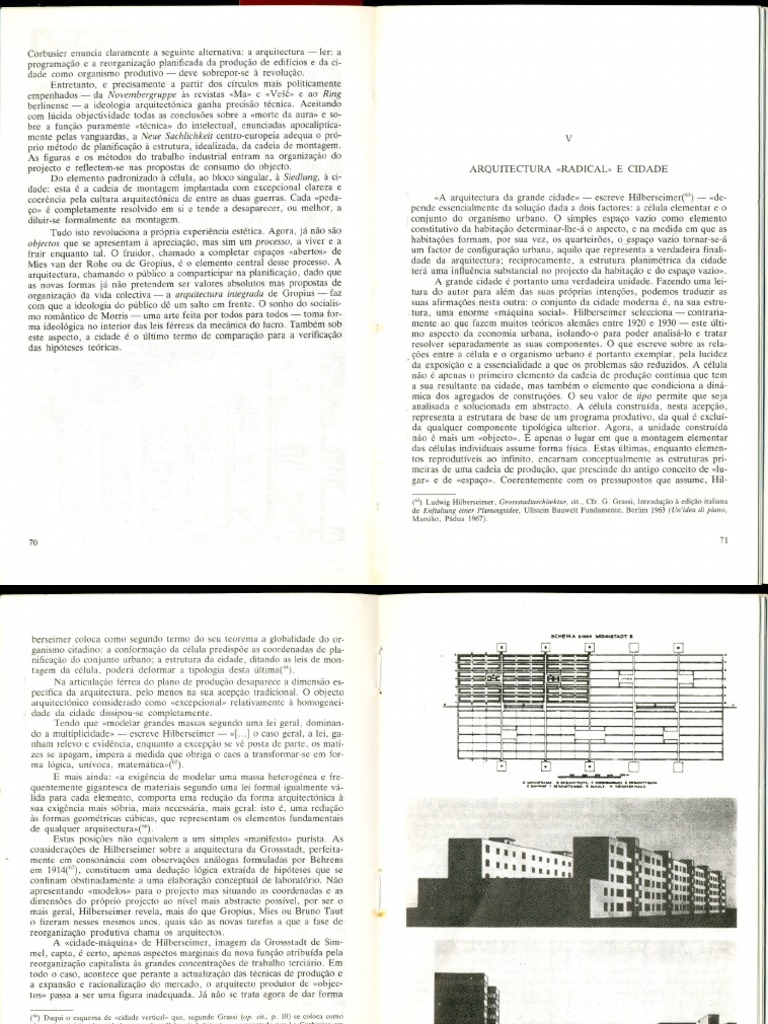 TAFURI - Projeto e Utopia Capítulo V | PDF