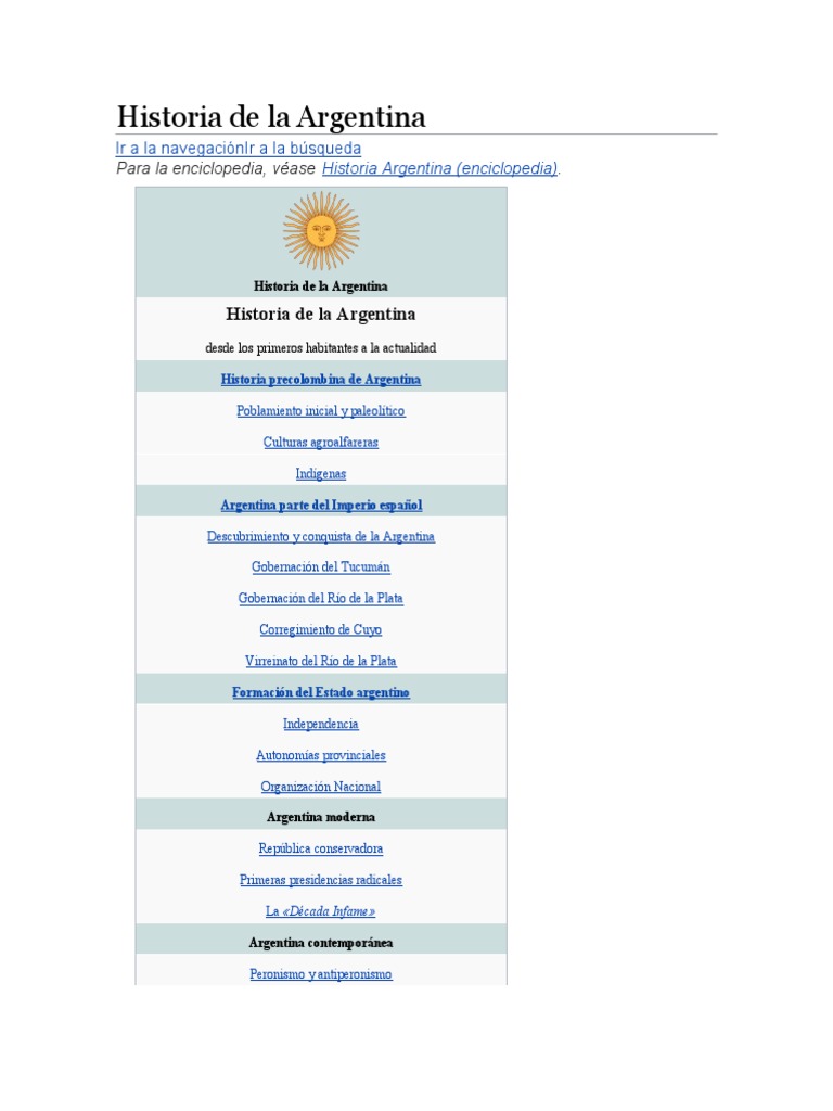 Historia de La Argentina | PDF | Argentina | America latina