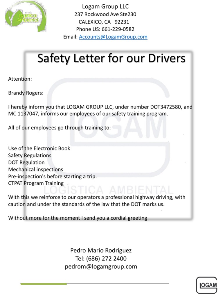 Safety Letter | PDF