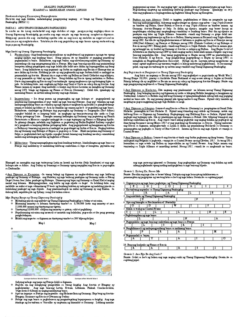 Quarter 4 AS AP8 Week 1 | PDF