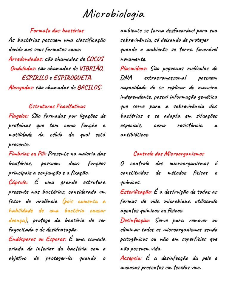 Microbiologia AV3 | PDF