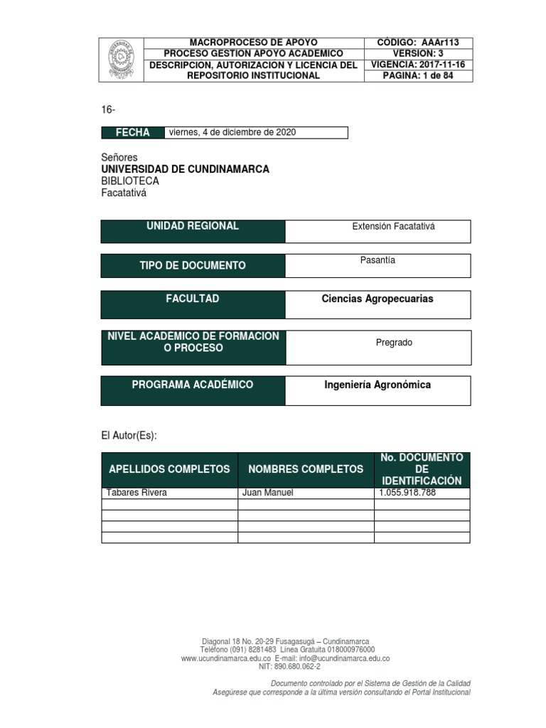 PROTOCOLO DE COSECHA Y POSCOSECHA DE LIMON ORGANICO VARIEDAD TAHITÍ (Citrus Latifolia Tanaka ...