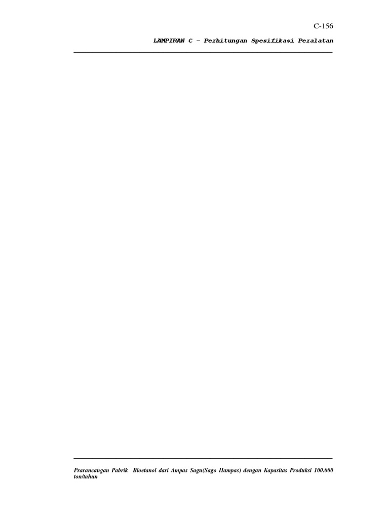 LAMPIRAN C - Perhitungan Spesifikasi Peralatan | PDF