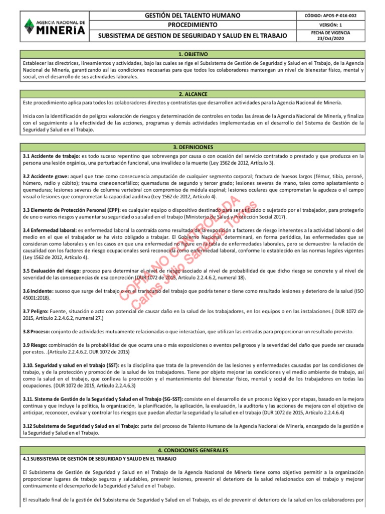 Copia No Controlada Carlos Julio Sanabria Torres | PDF | Planificación ...