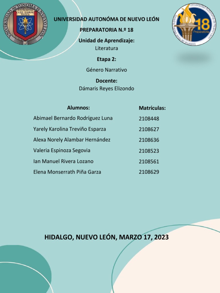 Equipo1 EV2 Literatura | PDF | Narración | Cuentos