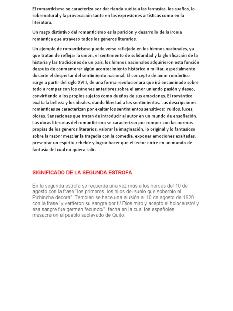 El romanticismo se caracteriza por dar rienda suelta a las fantasías | PDF