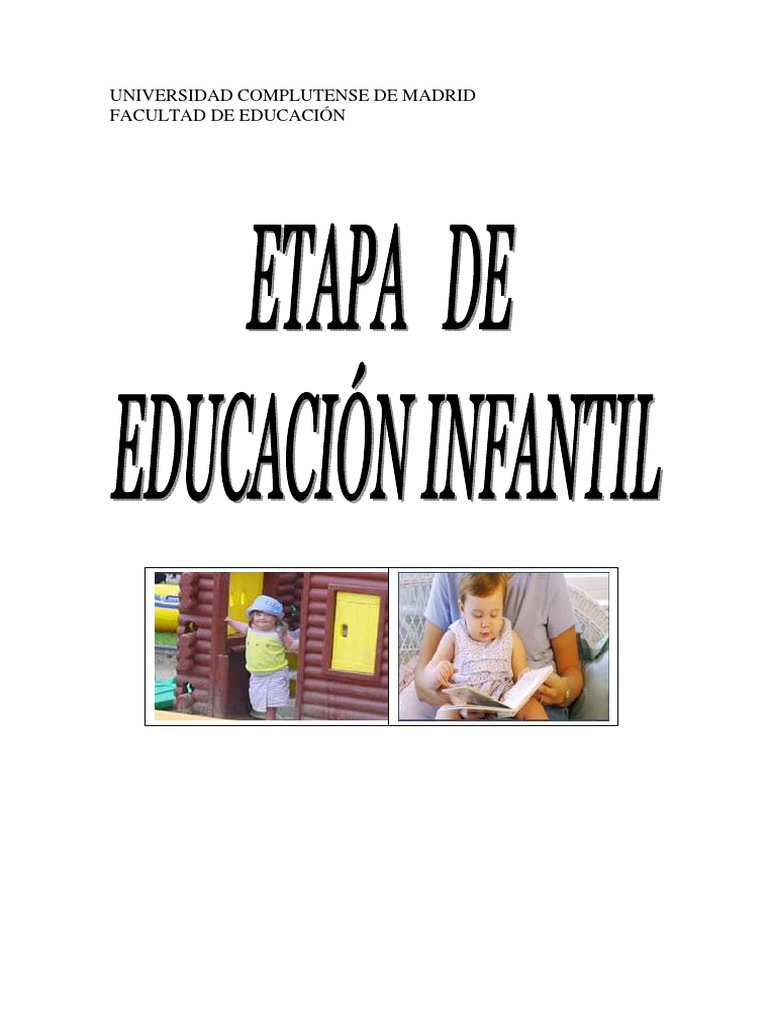 Educacion Infantil | Descargar gratis PDF | Educación de la primera infancia | Plan de estudios