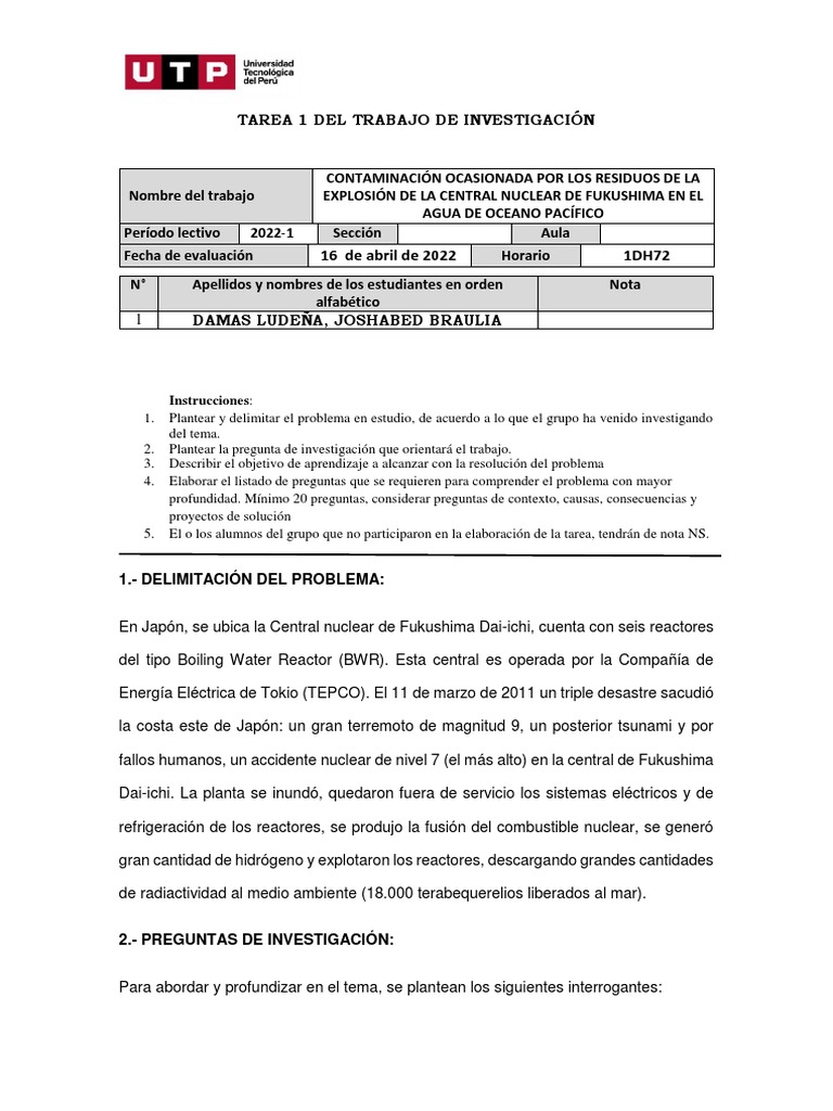 Semana 5 - Tarea 1 - Plantilla - Delimitación Del Tema de Investigación ...