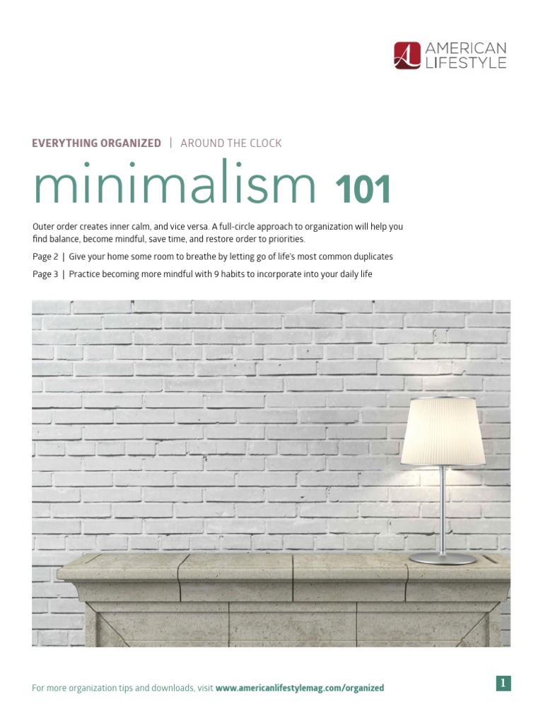 9 Habits for Mindful Minimalism: Achieving Inner Calm and Outer Order ...