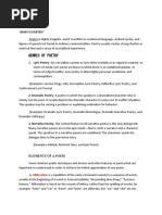 Types and Characteristics of Dramatic Poetry | PDF | Poetry | Metre ...