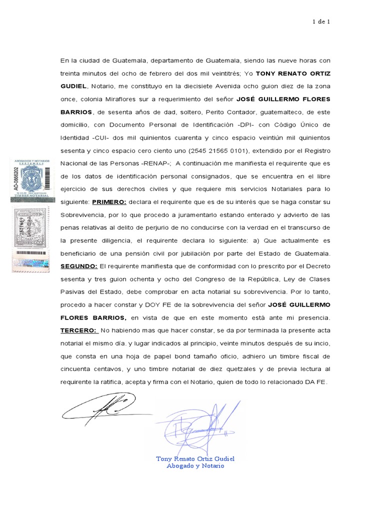Acta de Presencia | PDF