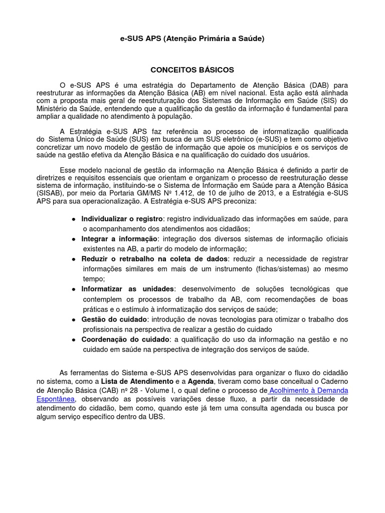 Esus Aps Conceitos | PDF