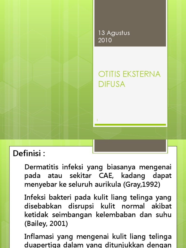 Otitis Eksterna Difusa | PDF