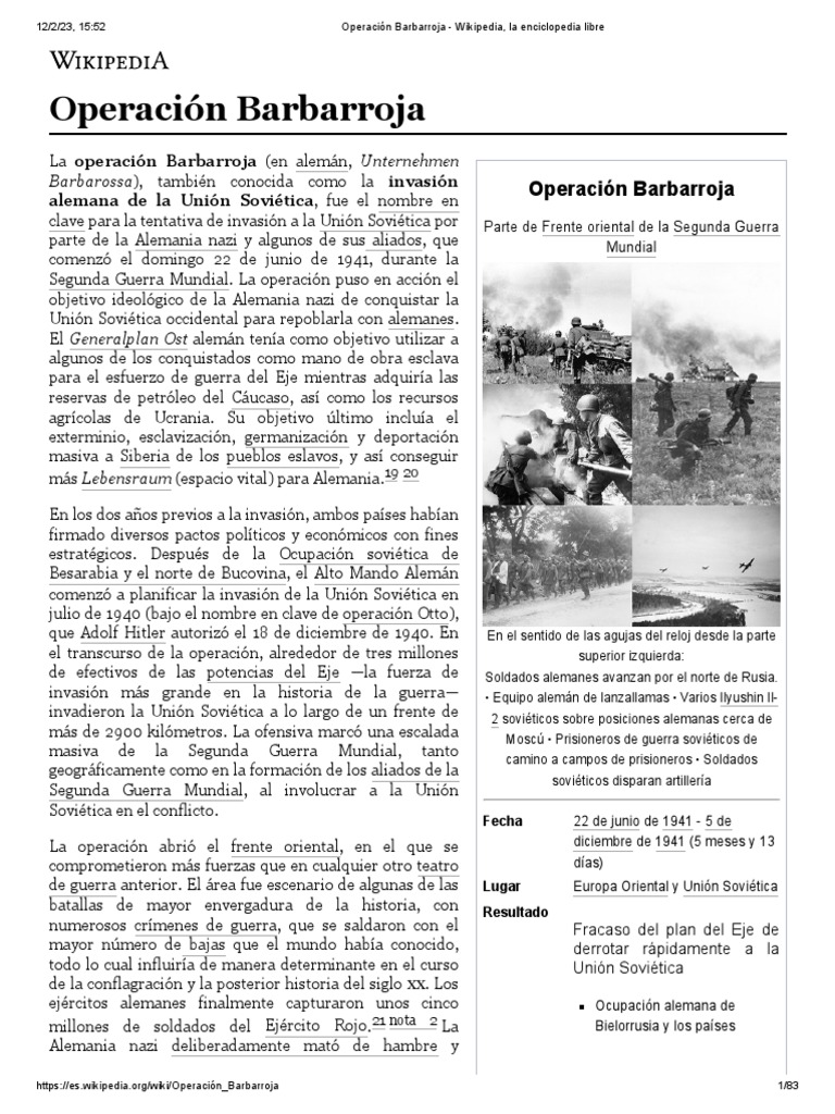 Operación Barbarroja | PDF