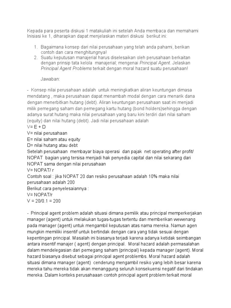 Diskusi Materi Inisiasi 1 Ekama412 | PDF