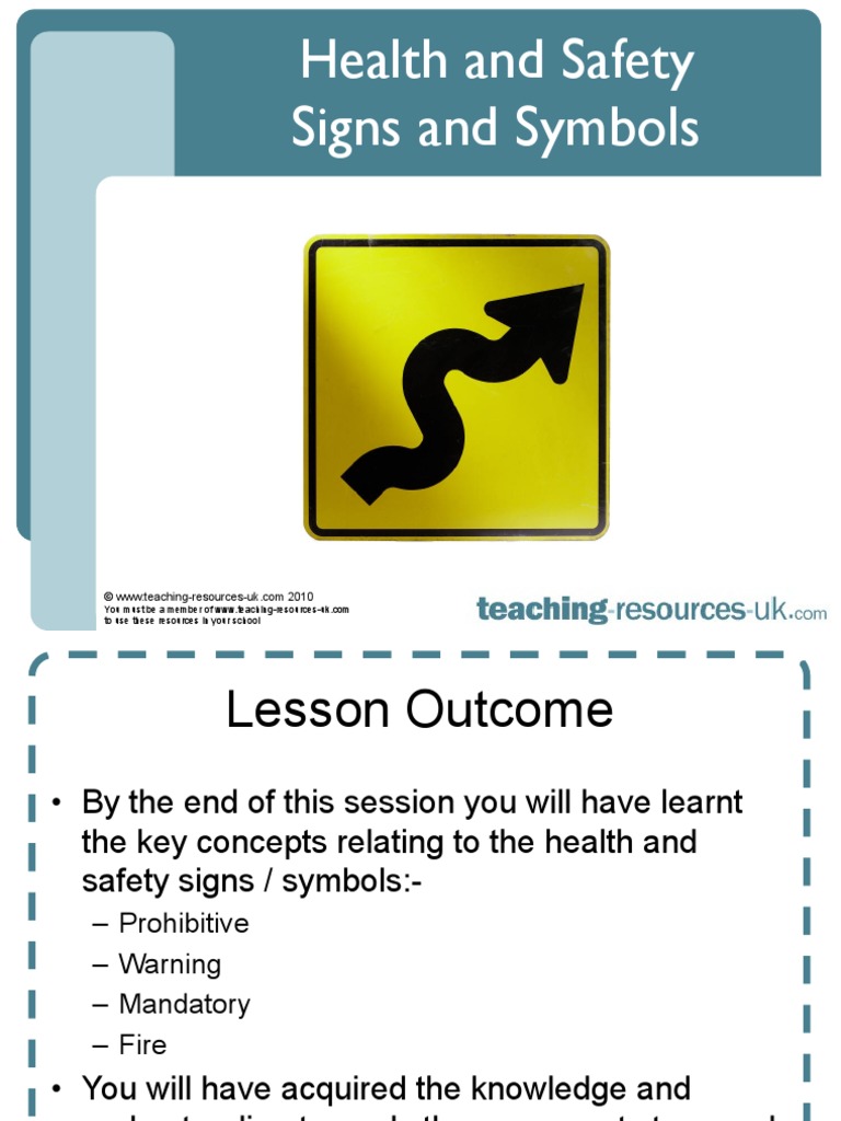 Signs Presentation | PDF | Occupational Safety And Health | Hazards