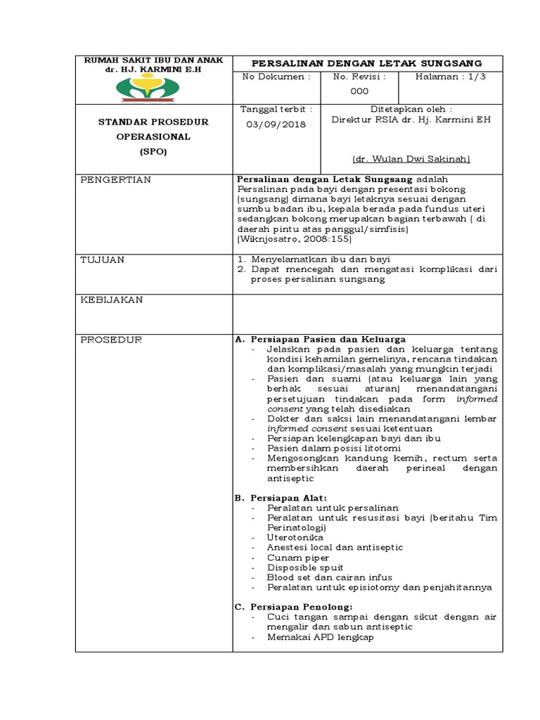 Persalinan Letsu | PDF