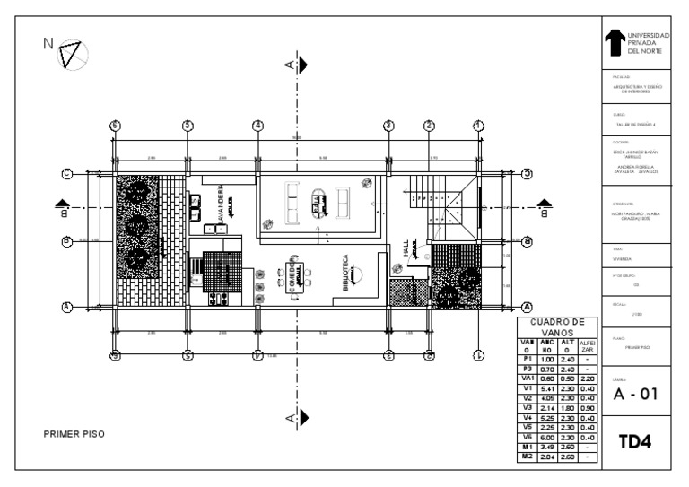 Plano Primer Piso - Grupo3 | PDF