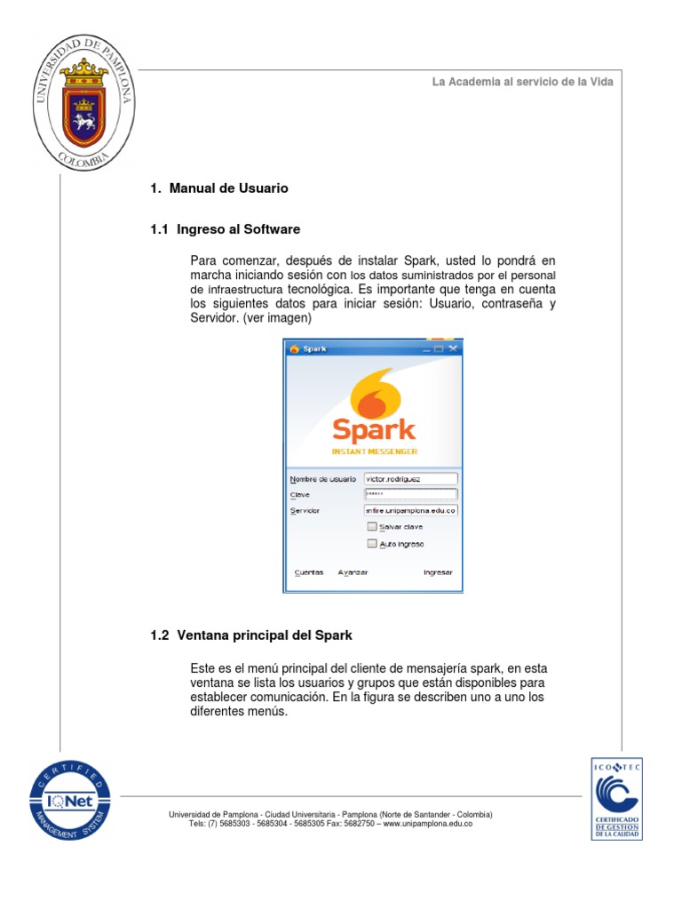 Spark User Guide | PDF | Point and Click | Ventana (informática)