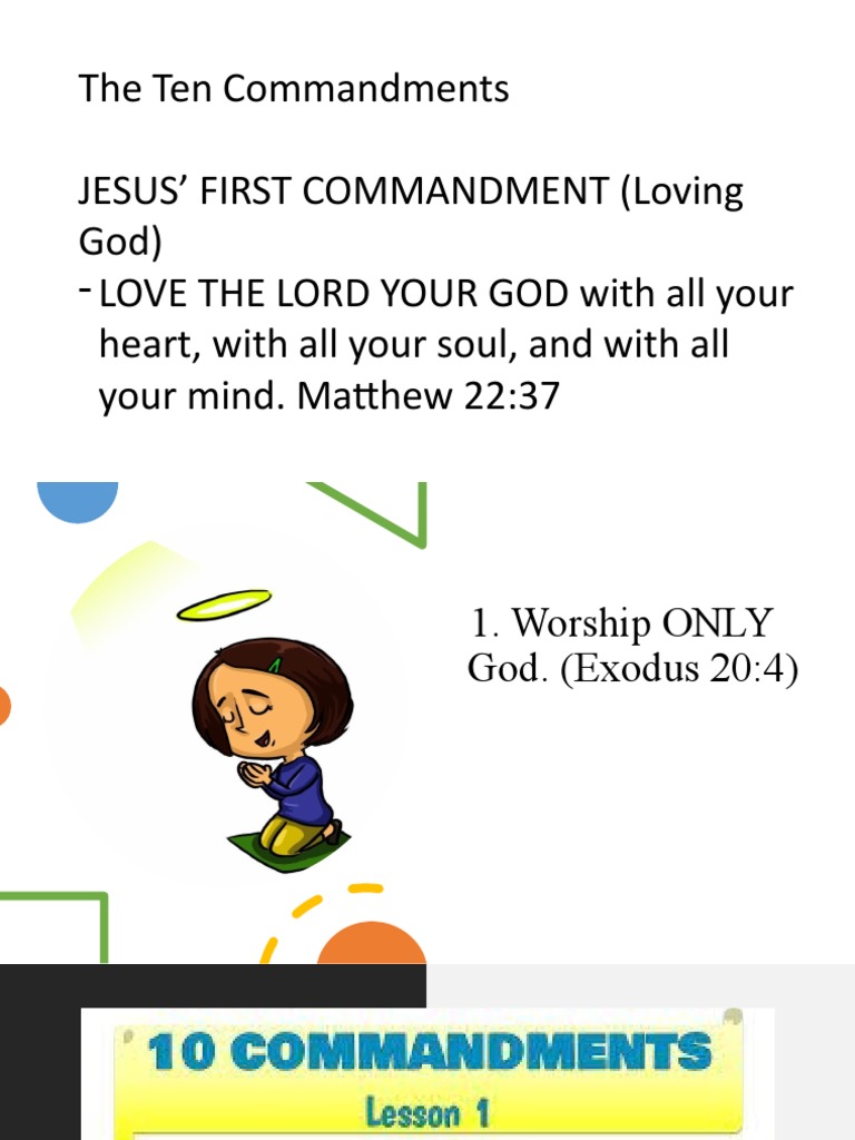 LESSON ABOUT TEN COMMANDMENTS | PDF