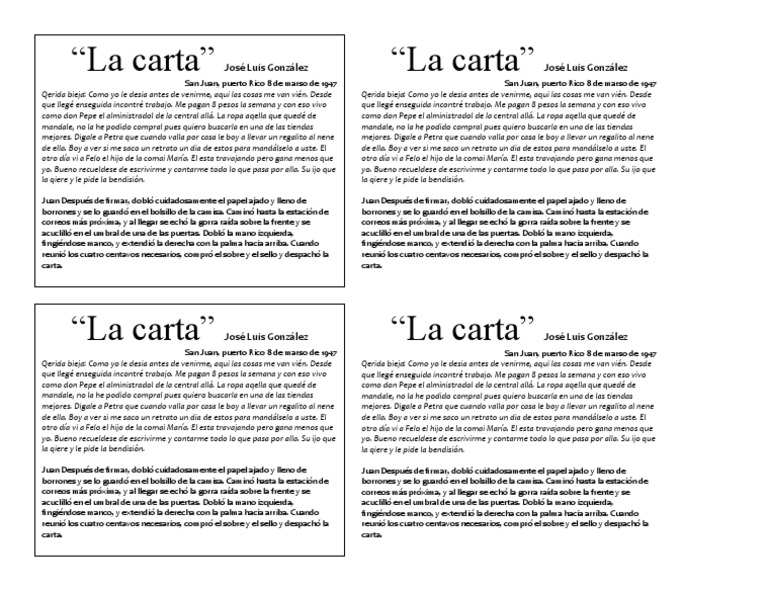 La Carta | PDF